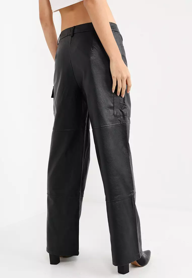 Buy Peppermayo Walk On The Wild Side PU Cargo Pants 2026 Online ...