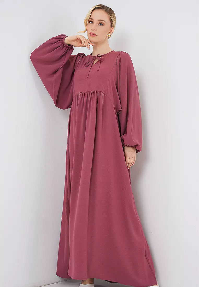 Buy Bigdart Balloon Sleeve Long Hijab Dress Online | ZALORA Malaysia