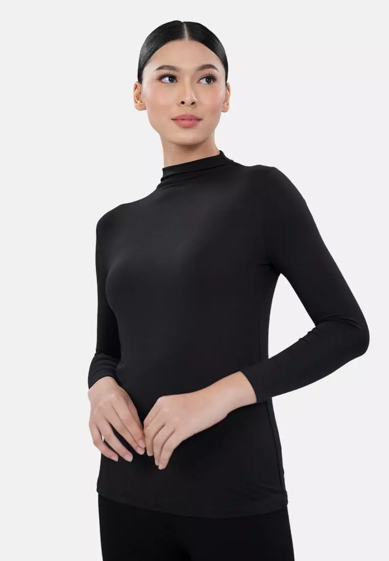 Buy Buttonscarves Everyday Inner Long Sleeves - Black 2024 Online | ZALORA