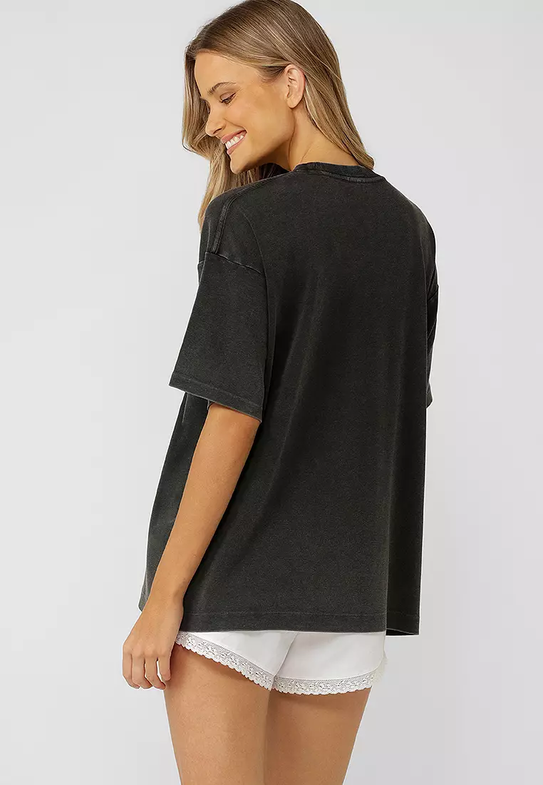 Buy Lorna Jane Sport Club Washed Boyfriend T-Shirt Online | ZALORA Malaysia