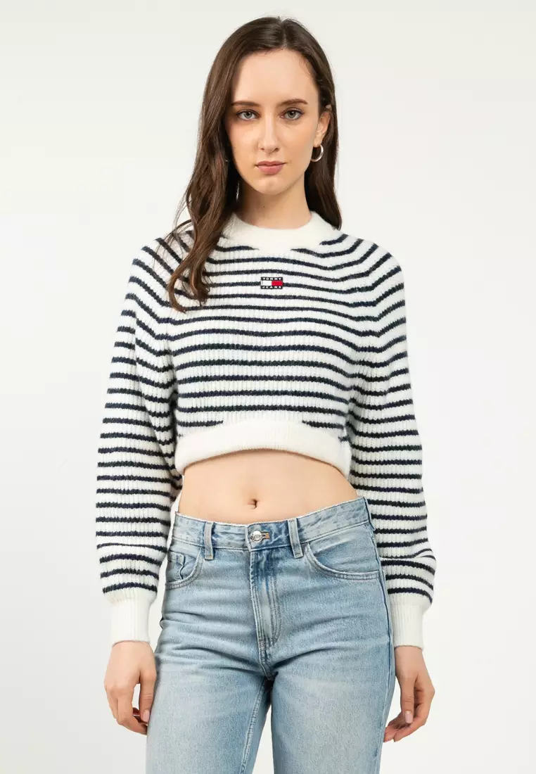 Buy Tommy Hilfiger Badge Boxy Jumper With Wool - Tommy Jeans 2026 ...
