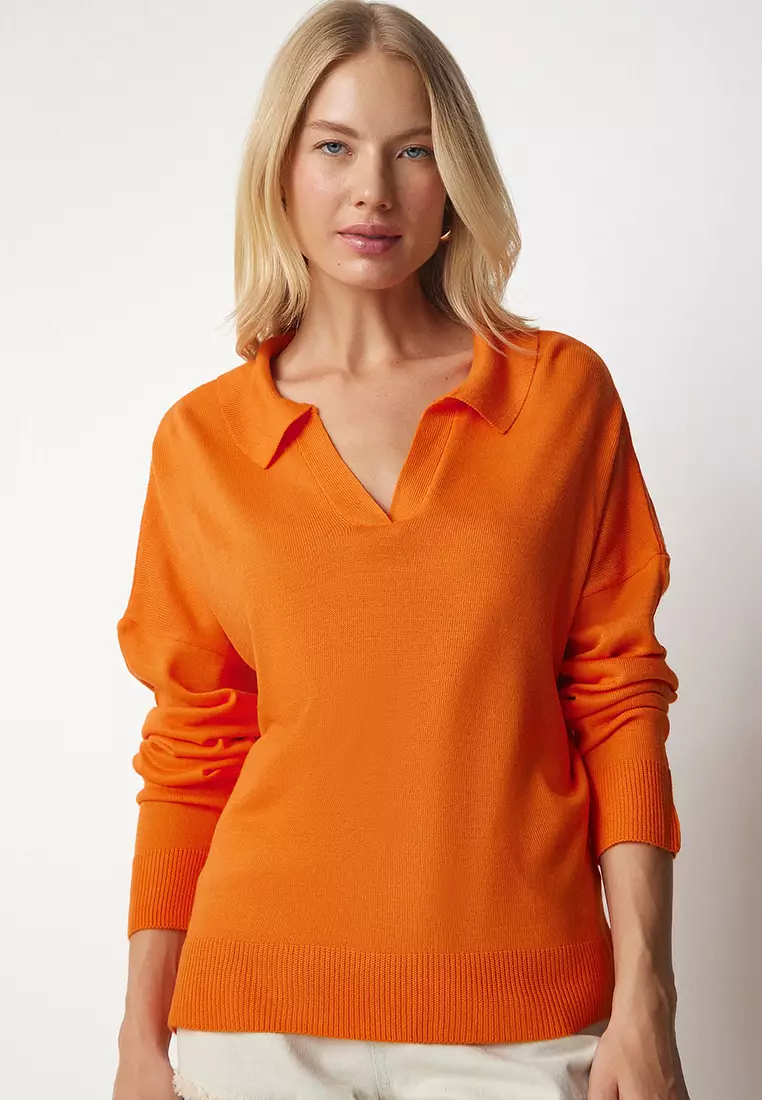 Jual Happiness Istanbul Basic Polo Collar Sweater Original 2024 | ZALORA Indonesia