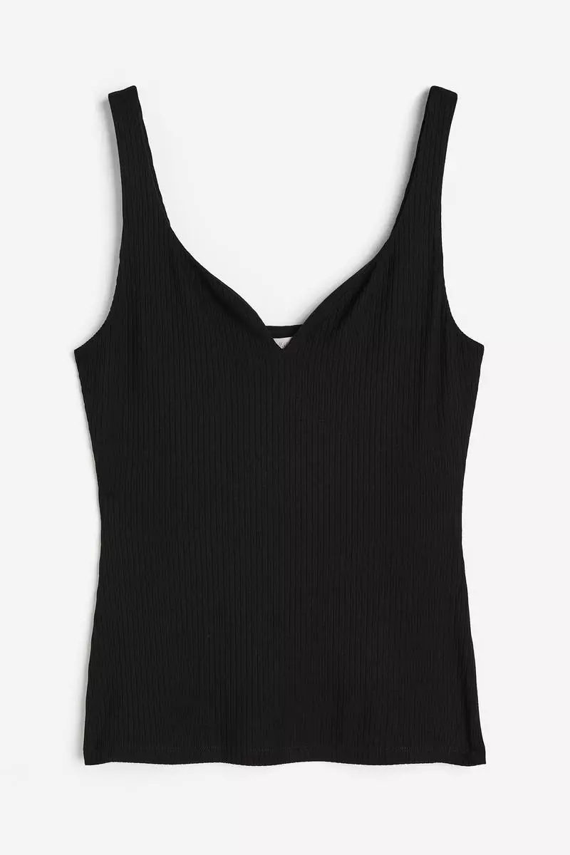Buy H&M Ribbed top Online | ZALORA Malaysia