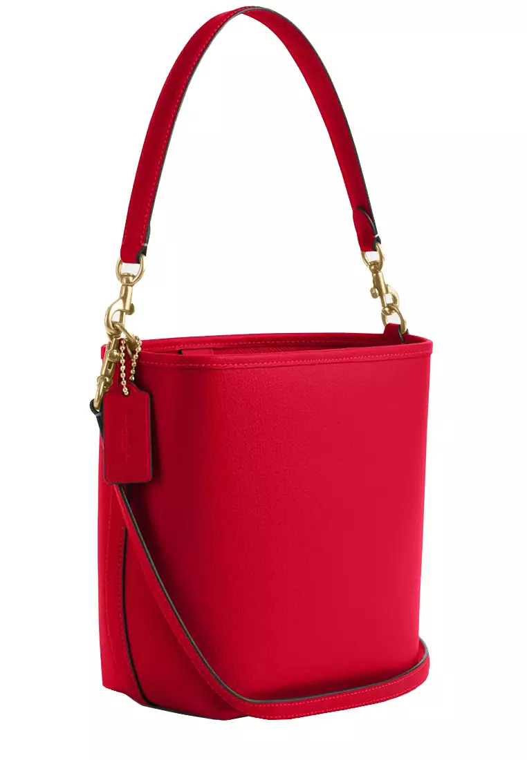 Buy COACH City Bucket Bag in Bold Red CT801 2025 Online | ZALORA