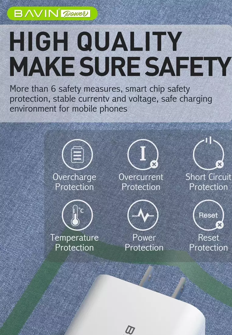 Buy BAVIN PC350 20W PD Fast Charger Phone Charger Adapter for iPhone 12 ...