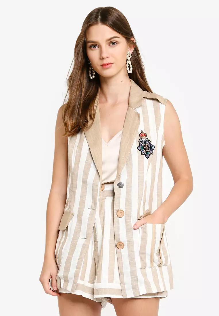 Buy Megane Best Frenz Annette Striped Set Online | ZALORA Malaysia