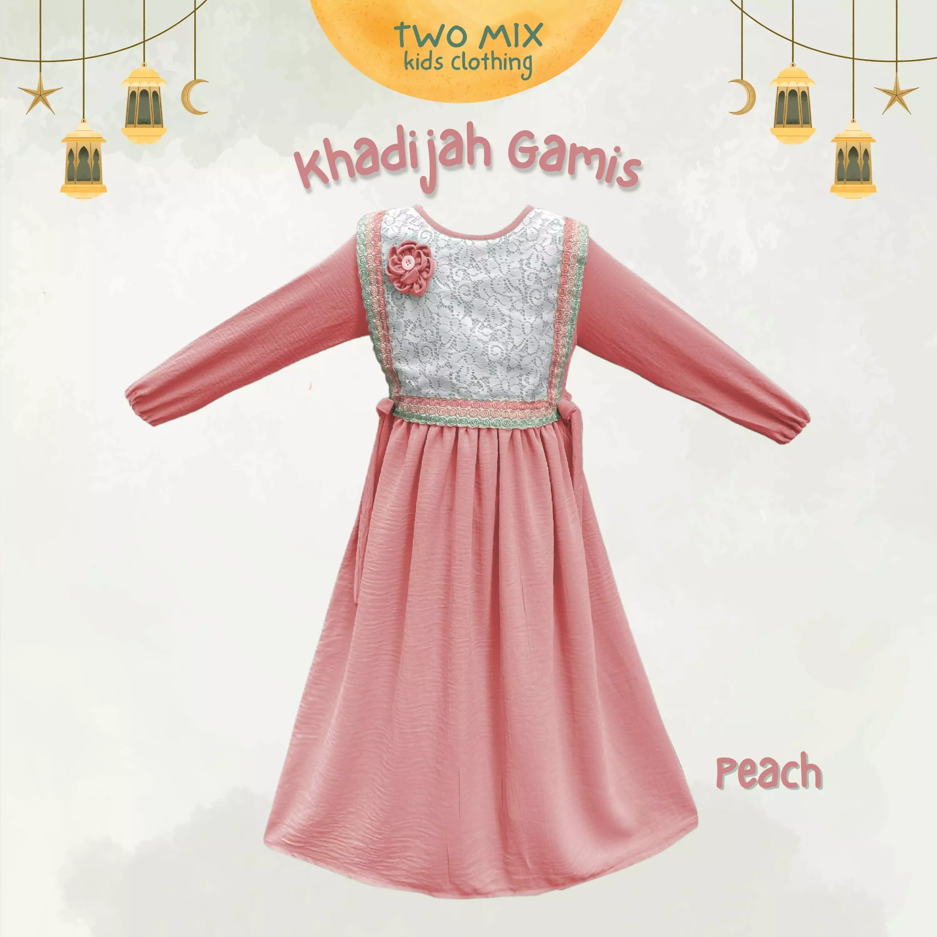 Jual TWO MIX Two Mix - Raya Collection 2025 - Khadijah Baju Gamis Anak Muslim Perempuan Lebaran ...