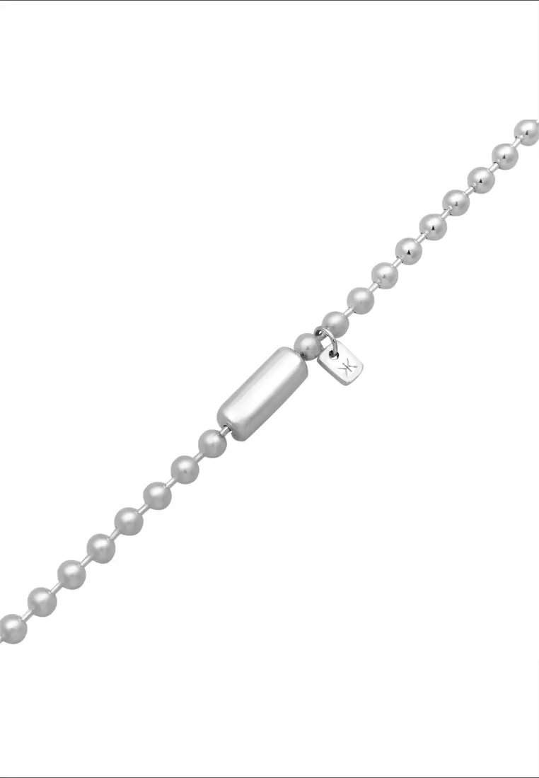 Buy Kuzzoi Men's Silver Ball Chain Necklace 2026 Online | ZALORA