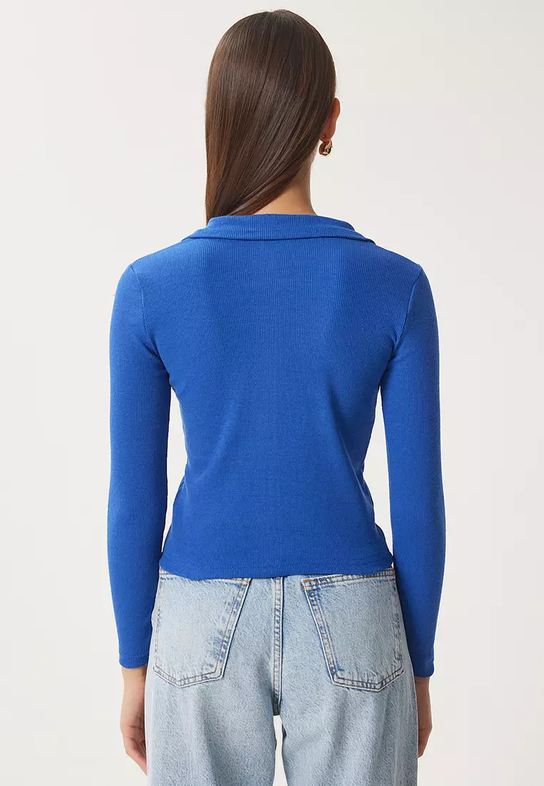 Buy Happiness Istanbul 2-Pack Ribbed Polo Neck Tops 2026 Online ...