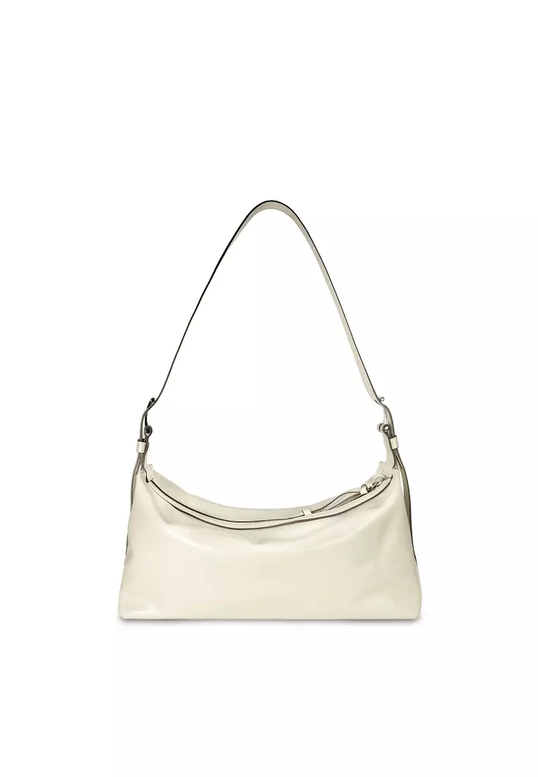 Buy Samuel Ashley Lumii Leather Shoulder Bag - Ivory 2025 Online | ZALORA