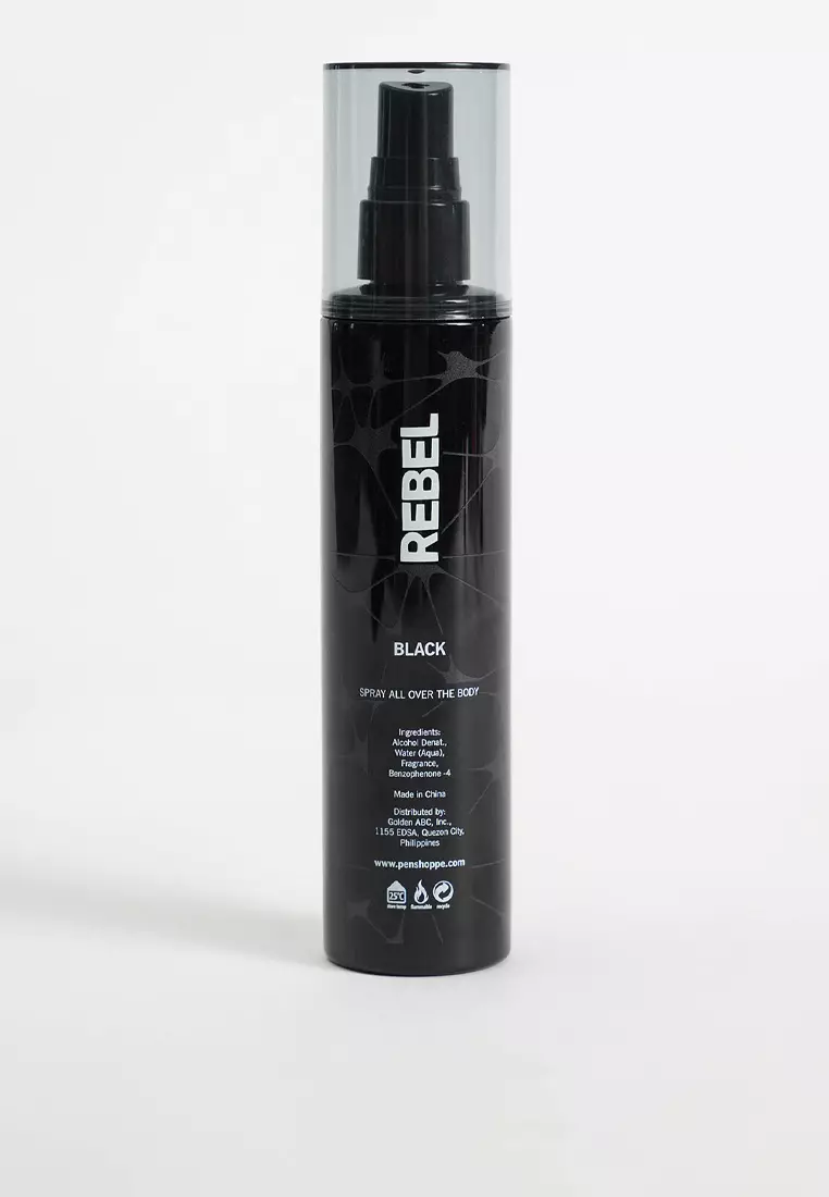 Buy Penshoppe Rebel Black Body Spray For Men 150ML 2025 Online | ZALORA ...