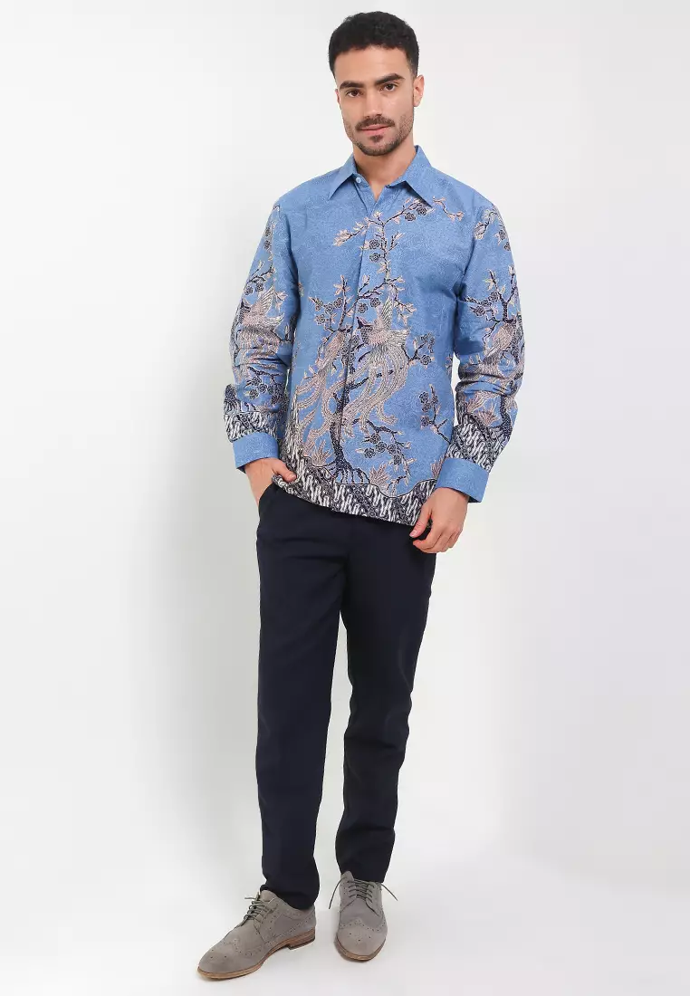 Jual Krisna Batik Marcus Shirt Kemeja Batik Pria Panjang Original 2026 ...