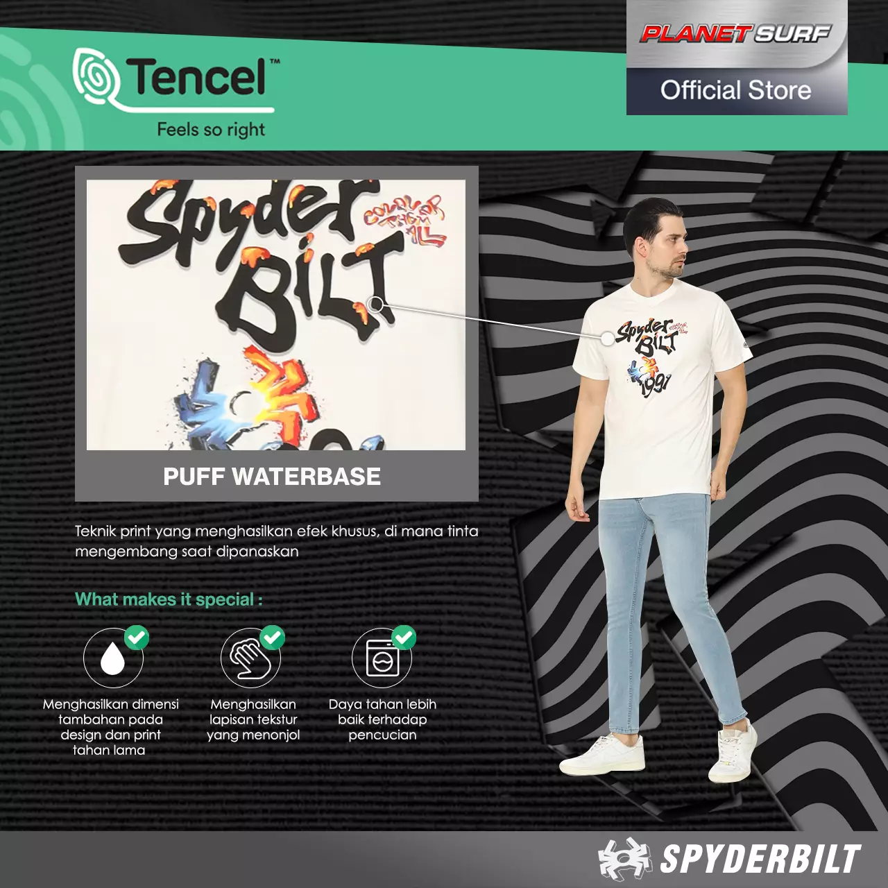 Jual Spyderbilt Spyderbilt Kaos Lengan Pendek Pria Stracom Tencel Men ...