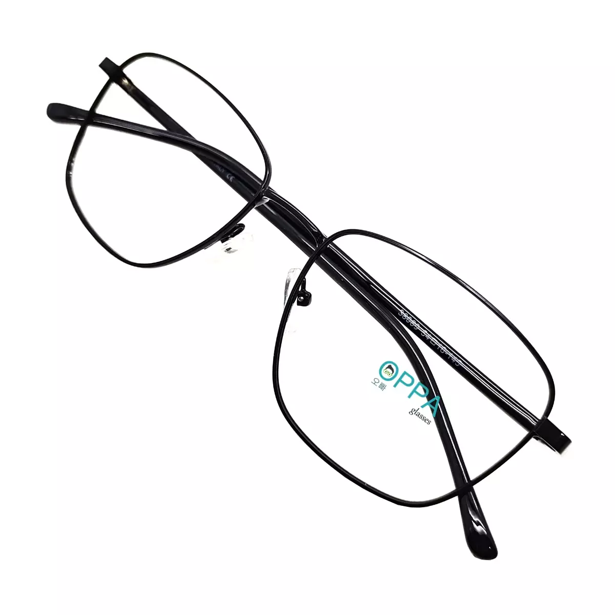 Jual Oppaglasses Frame Kacamata Korea Pria Wanita OPPA OP48 FBL Hitam ...