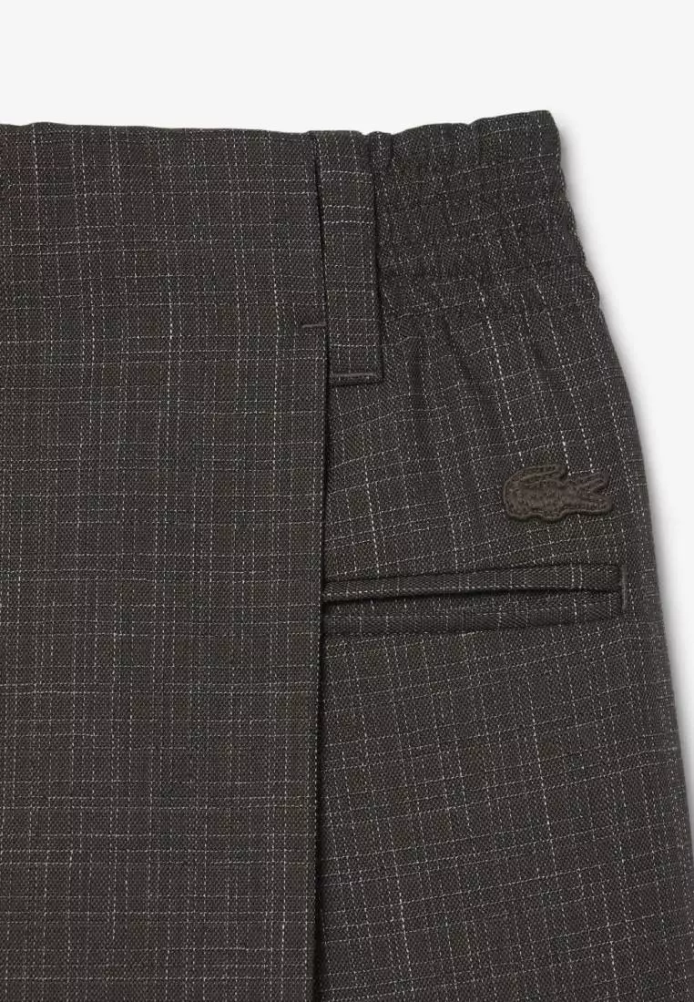 Buy Lacoste Runway Oversized Tailored Wool Pants 2026 Online | ZALORA