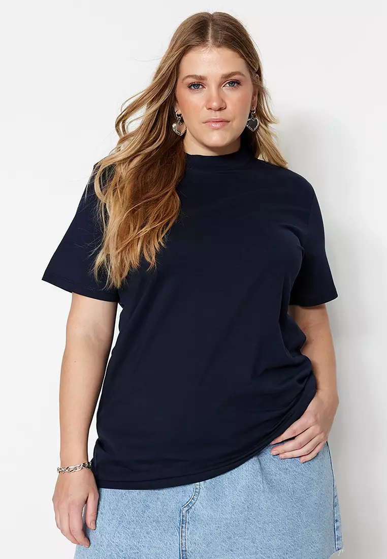 Jual Trendyol Plus Size Boyfriend T-Shirt Original 2025 | ZALORA ...