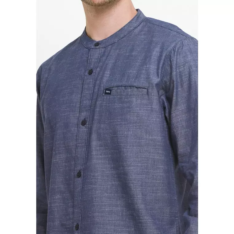Jual TRIPLE TRIPLE Kemeja Lengan Panjang Slim Fit (LS MC 466 NVY ...