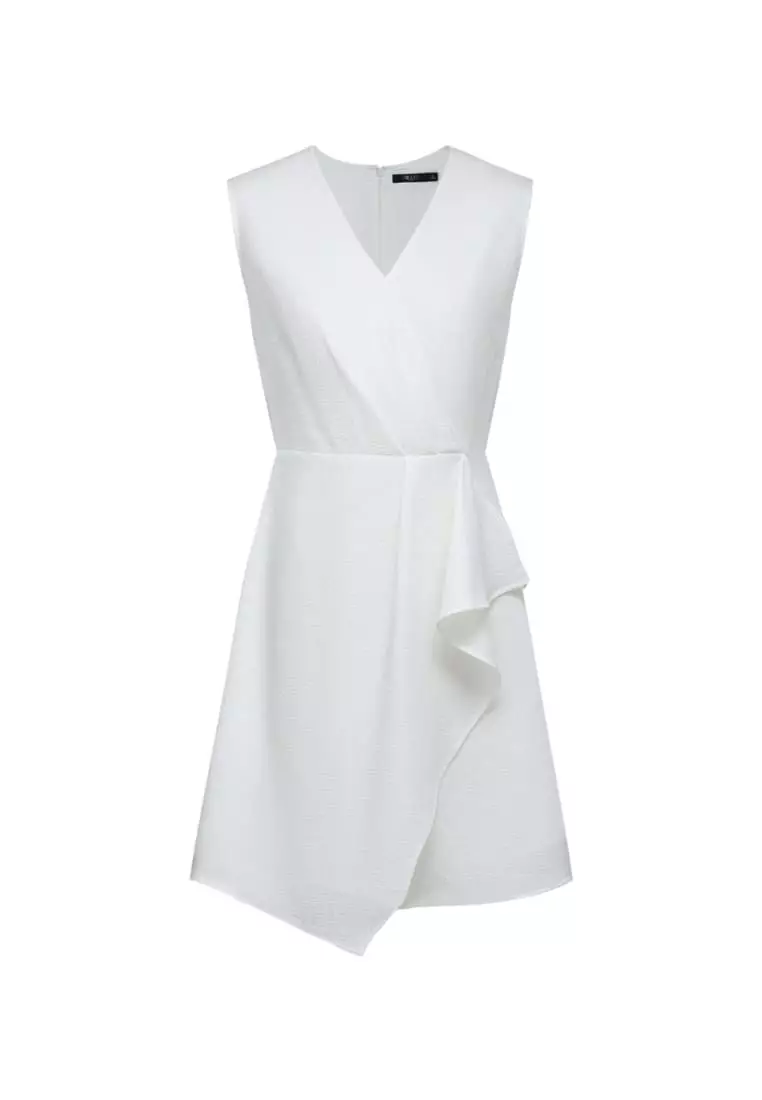 Buy G2000 V Neck Sleeveless Wrap Dress 2025 Online | ZALORA