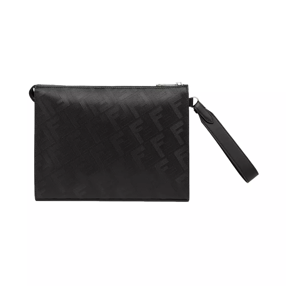 Jual Fendi Shadow Diagonal Clutch Leather Black Original 2025 | ZALORA ...