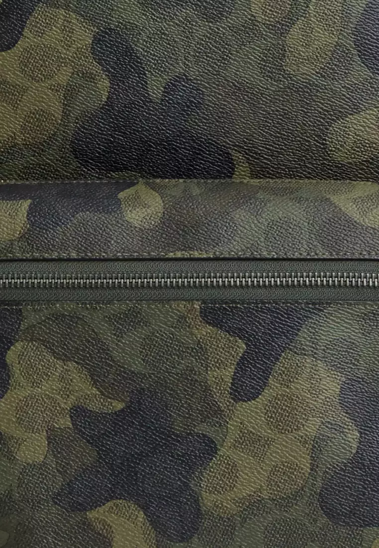 Buy Coach West Backpack Bag In Signature Camo Print in Dark Shamrock ...