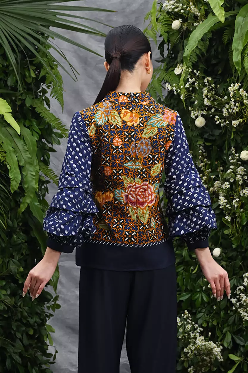 Jual Nona Rara Batik NONA RARA - Keropi Encim T4338, Baju Kerja Blouse ...