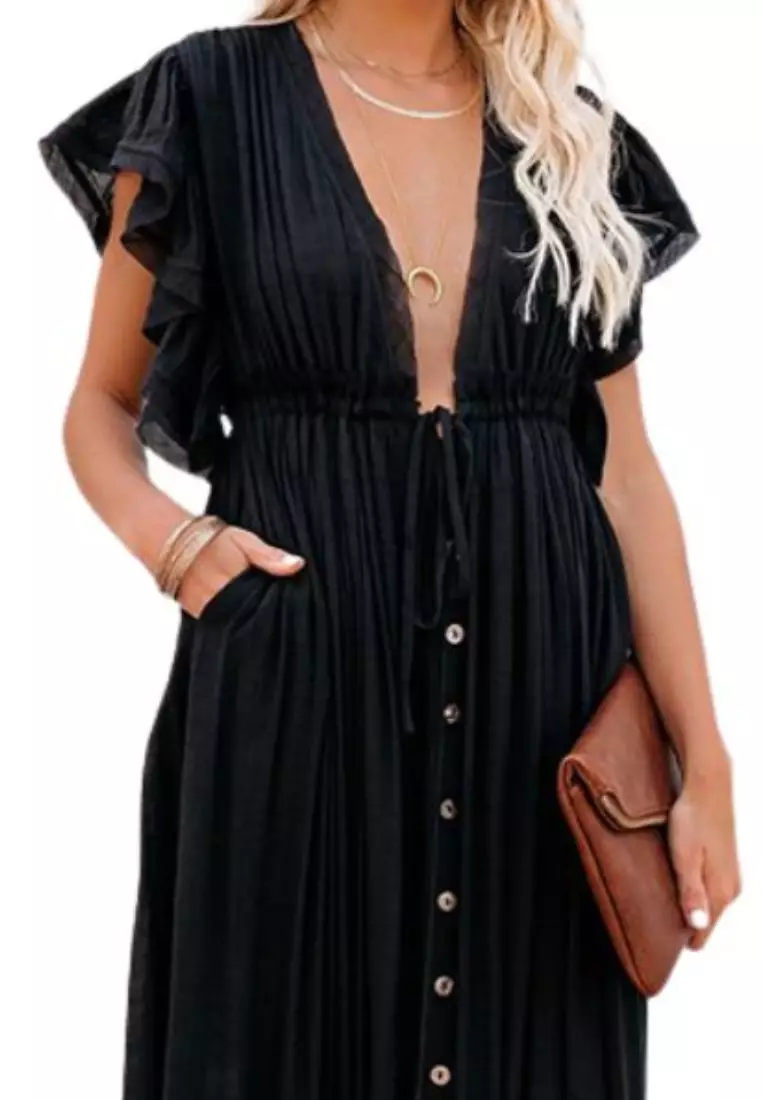 Buy THE LOUNGE EDIT Eshana Dress - Black 2025 Online | ZALORA Philippines