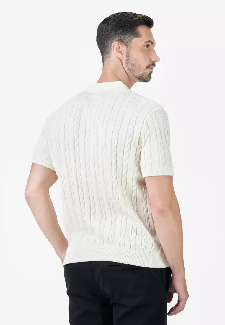 Buy Valentino Rudy Valentino Rudy Italy Men's Knit Polo Shirt 048430 ...