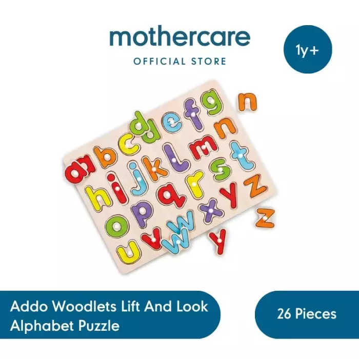 Jual Mothercare Addo Woodlets Lift And Look Alphabet Puzzle - Mainan ...