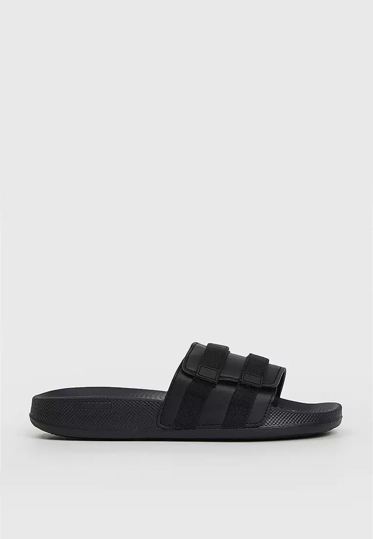 Buy Penshoppe Men's Velcro Band Slides with Strap Details 2025 Online ...