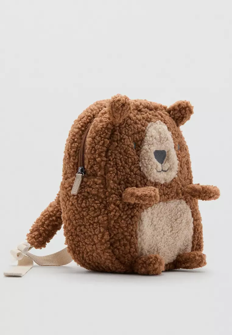 Buy MANGO BABY Sheepskin Bear Backpack 2026 Online | ZALORA