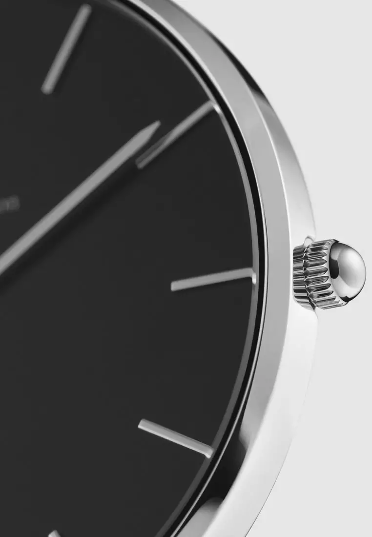 Buy Daniel Wellington Classic Ashfield Black 36mm Watch Mesh starp ...