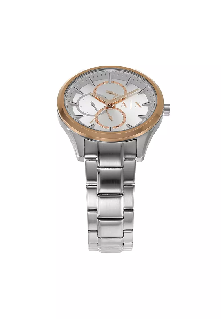 Buy Armani Exchange Dante Silver Stainless Steel Watch AX1870 2025 ...