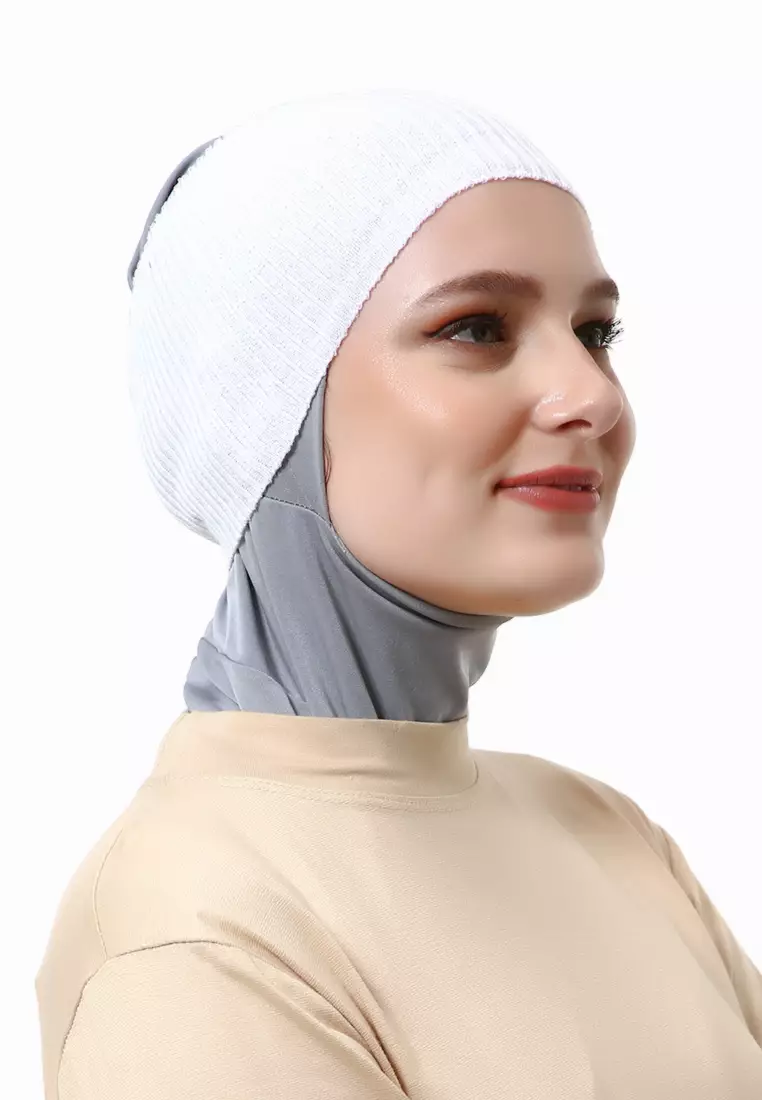 Jual Evernoon Irma Ciput Muslimah Wanita Motif Polos Simple Fashion Women - White Original 2024 ...