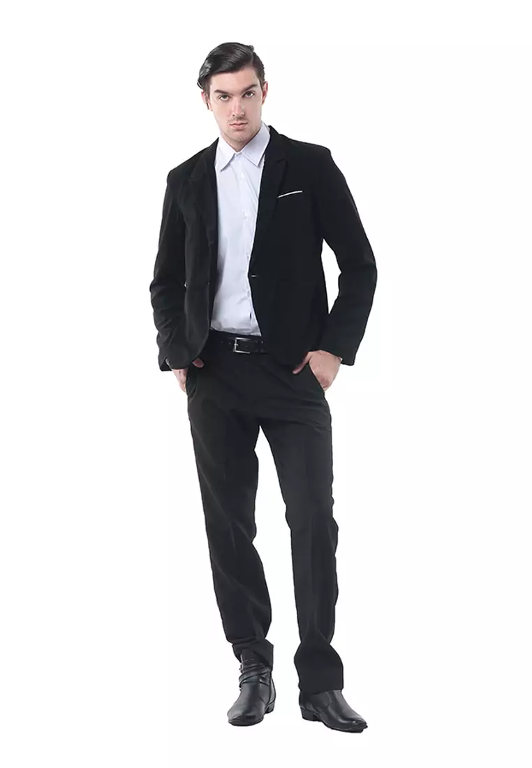 Jual Crows Denim Crows Denim - Fit Blazer Exclusive - Hitam Original ...