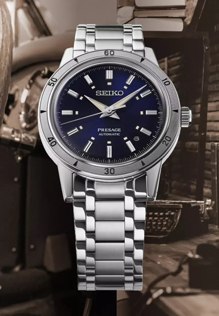 Buy Seiko Seiko Presage Style 60s ‘Elegant Yet Rugged’ In Navy Dial ...