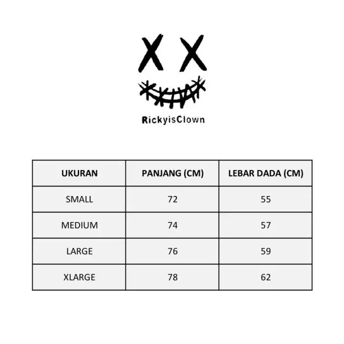 Jual Ricky is Clown Ricky is Clown RIC Western Font Tee Original 2025 ...