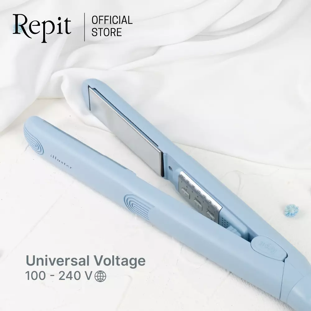 Jual Repit Repit Blueming Straightener in Powder Blue / Catokan Pelurus ...