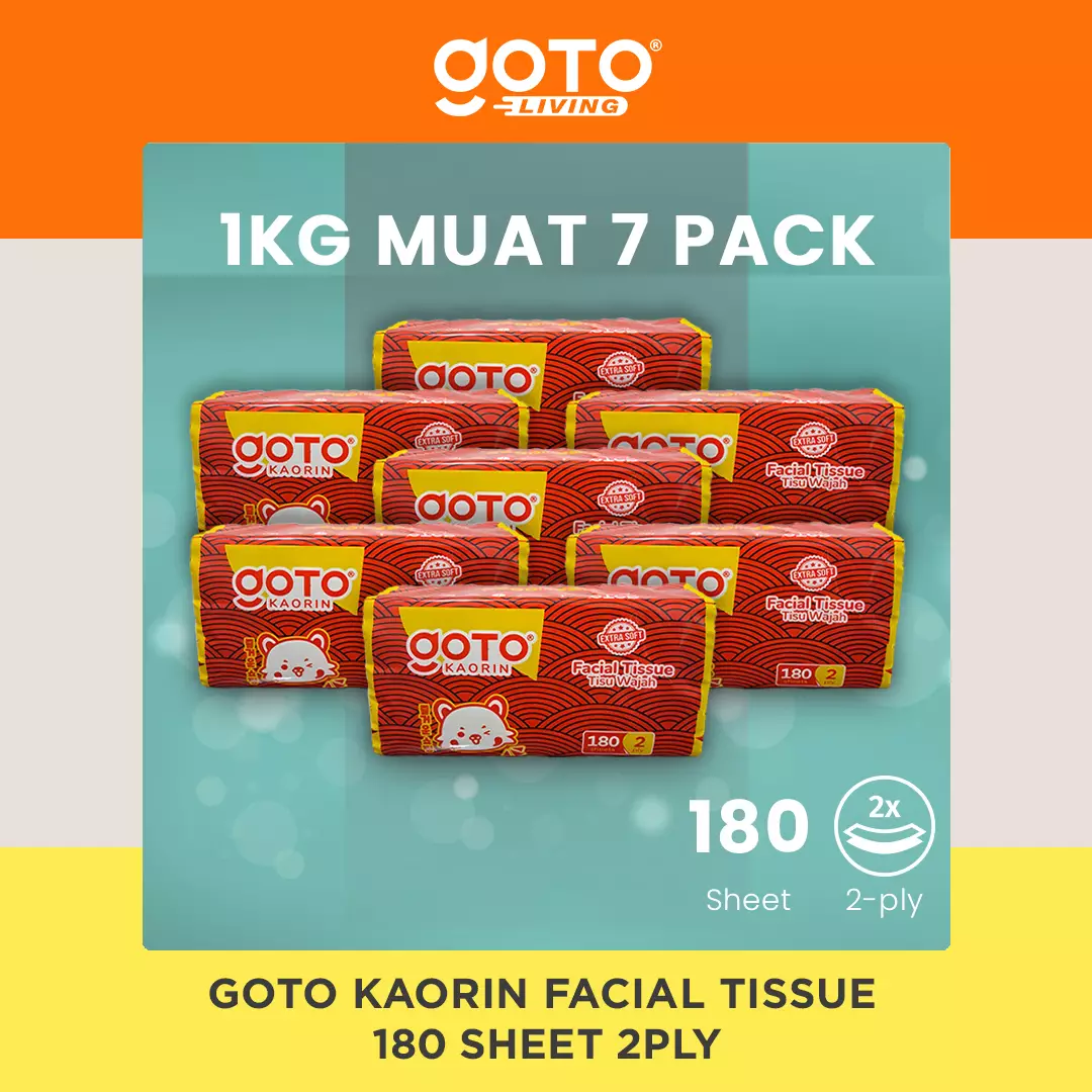 Jual Goto Living Goto Kaorin Facial Tissue 180 Sheet Tisu Wajah Tisue ...