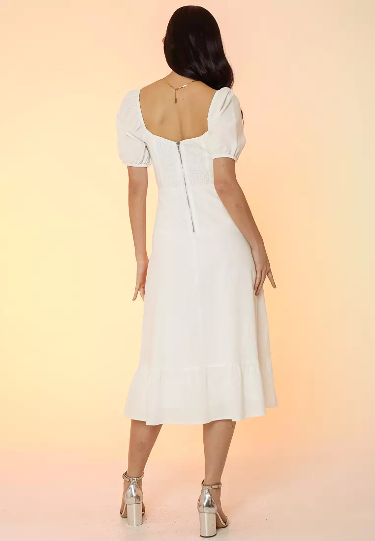 Dressing Paula Puff Sleeve Slit Dress 2025 | Buy Dressing Paula Online ...