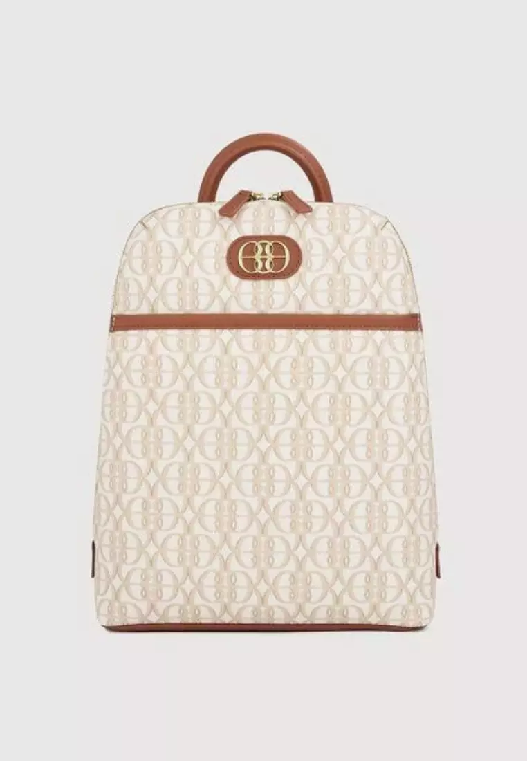 Jual BONIA La Luna Monogram Small Backpack White Latte Original 2025 ...