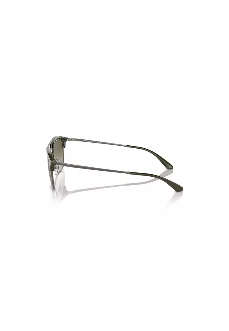 Buy Emporio Armani Men Pilot Frame Green Sunglasses, UV Protection ...