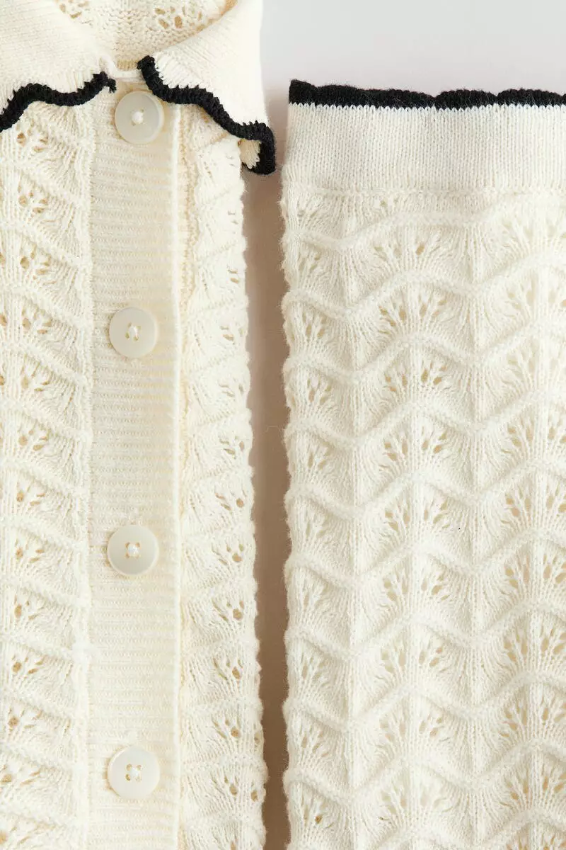 Buy H&M 2-piece crochet-look cotton set 2026 Online | ZALORA Philippines