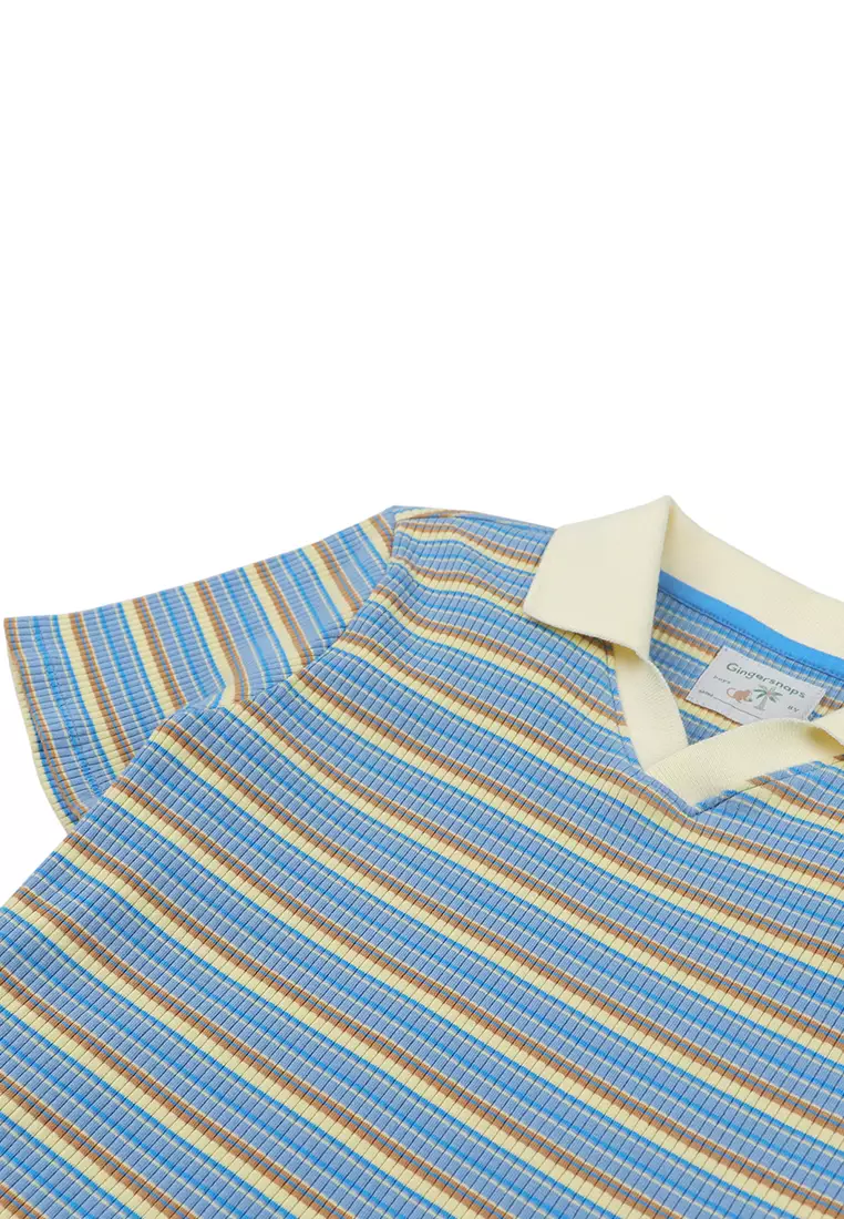 Buy Gingersnaps Boys Retro Rib Jersey Polo Shirt 2025 Online | ZALORA Philippines