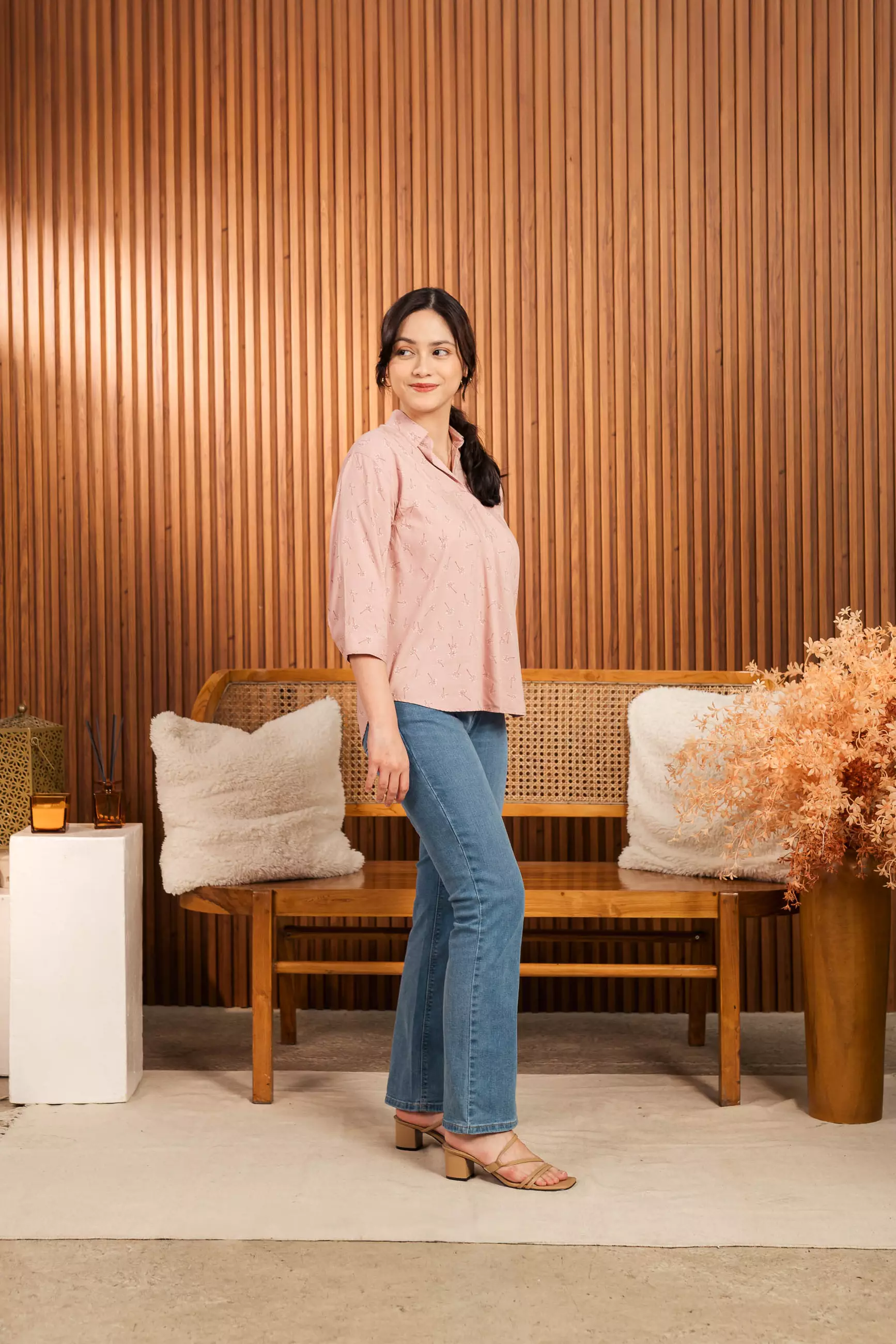 Jual C2 Outfitters C2 Gobnat Pink Basic Blouse Wanita Original 2025 ...