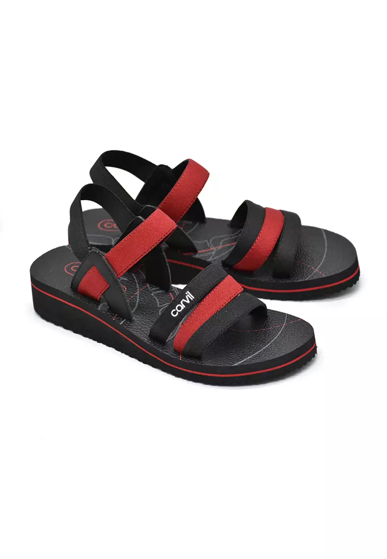 Jual Carvil Carvil Sandal FARANISA-TB BLACK/RED Original 2025 | ZALORA ...