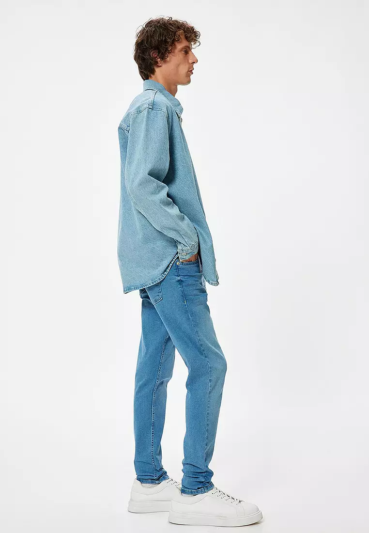 Buy KOTON Standard Waist Skinny Fit Jeans - Michael Jean 2025 Online ...