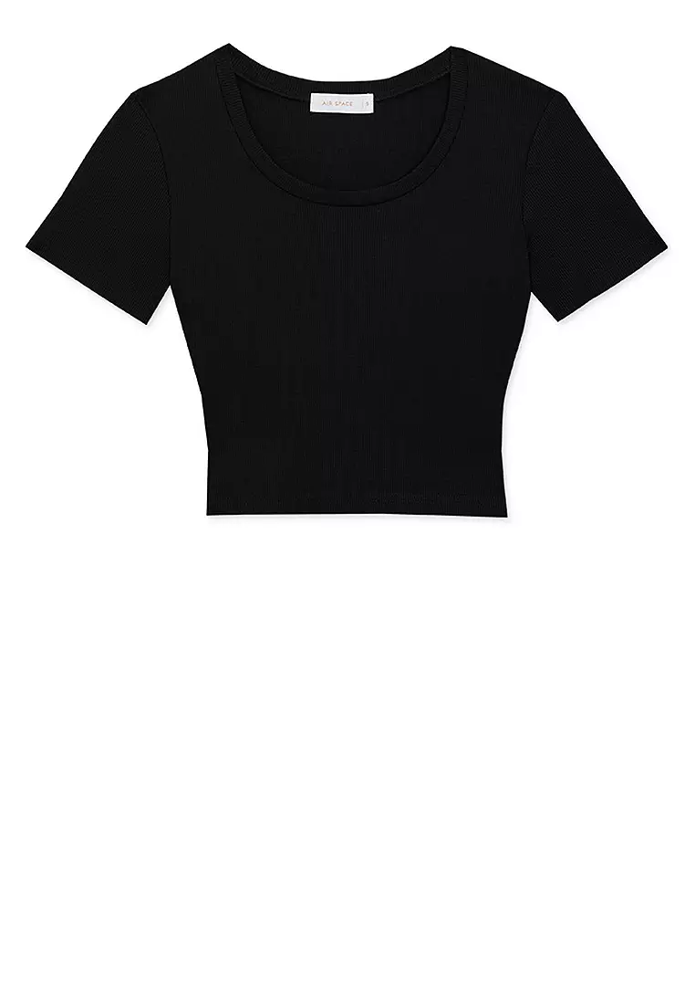 Buy Air Space Rib Crop Top Online Zalora Malaysia