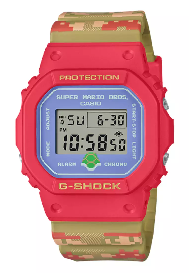 Buy Casio G-shock Super Mario Limited Edition Digital Watch DW-5600SMB ...