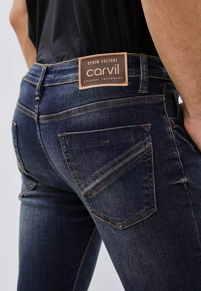 Jual Carvil Carvil Jeans Pria Orlan-DBS Original 2025 | ZALORA Indonesia