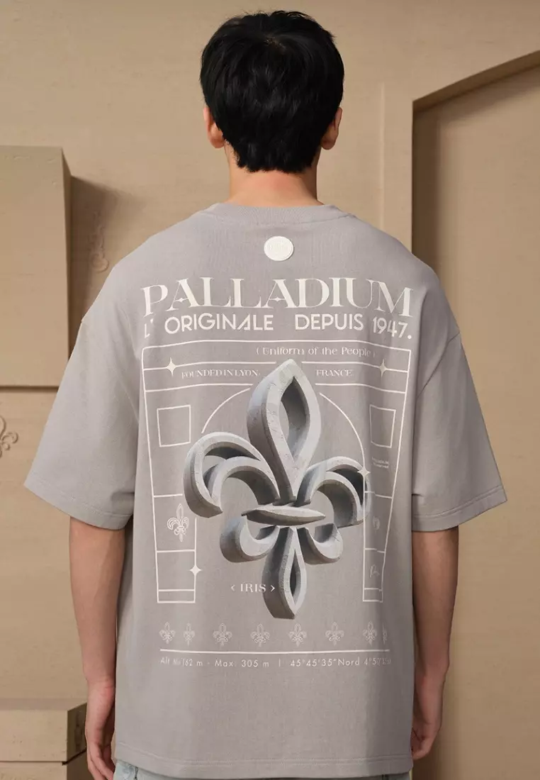 Palladium MEN'S VINTAGE PALLADIUM LOGO LOOSE FIT COTTON T-SHIRT 2026 ...